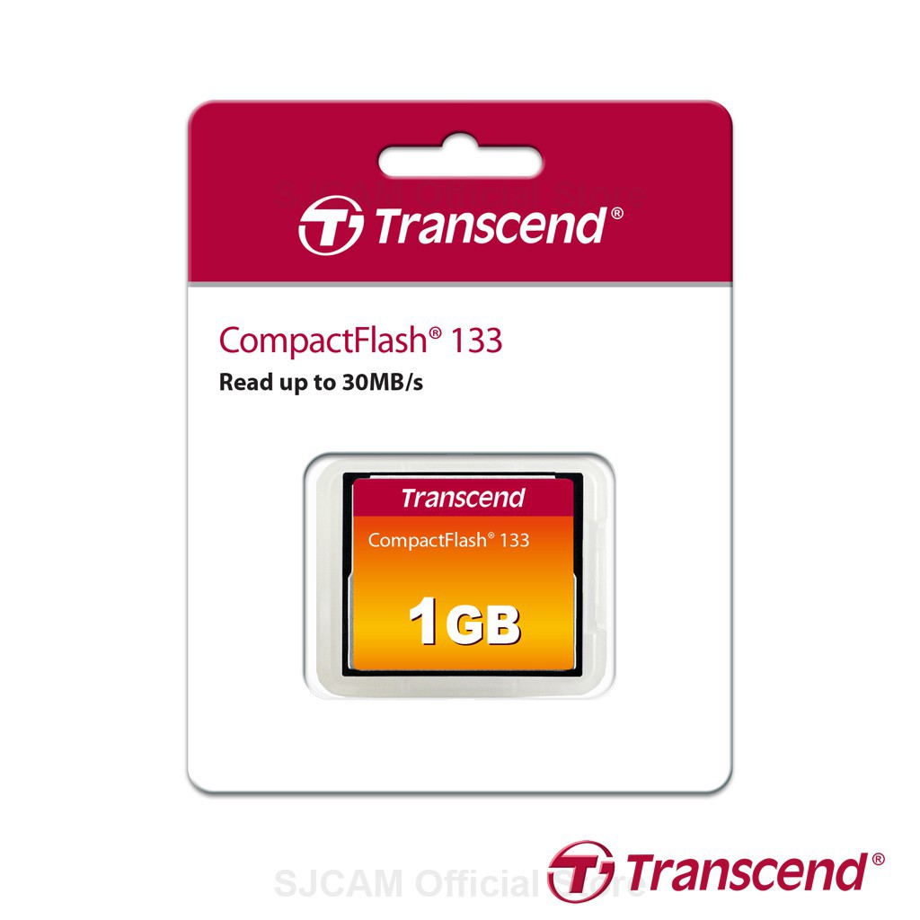 Transcend CompactFlash CF Card 1GB 133x (TS1GCF133) ความเร็ว อ่าน up to 30MB/s เมมโมรี่ การ์ด ...