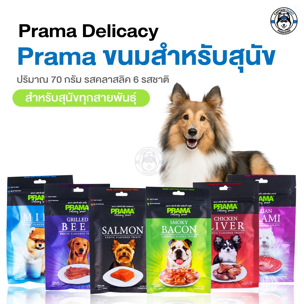 PRAMA Delicacy Snack พราม่า ขนมสุนัข รสคลาสสิค ขนาด 70g. | Shopee Thailand