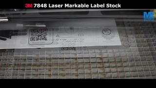 3M 7848 Laser Markable Label Stock หน้ากว้าง 120 mm สำหรับการยิงเลเซอร์ ...