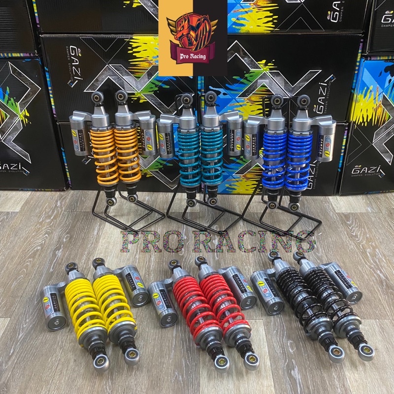 โช๊คหลังแก๊สแท้แบรนด์GAZI HYPER RX WAVE สีดำ ความยาว 320mm. | Shopee ...