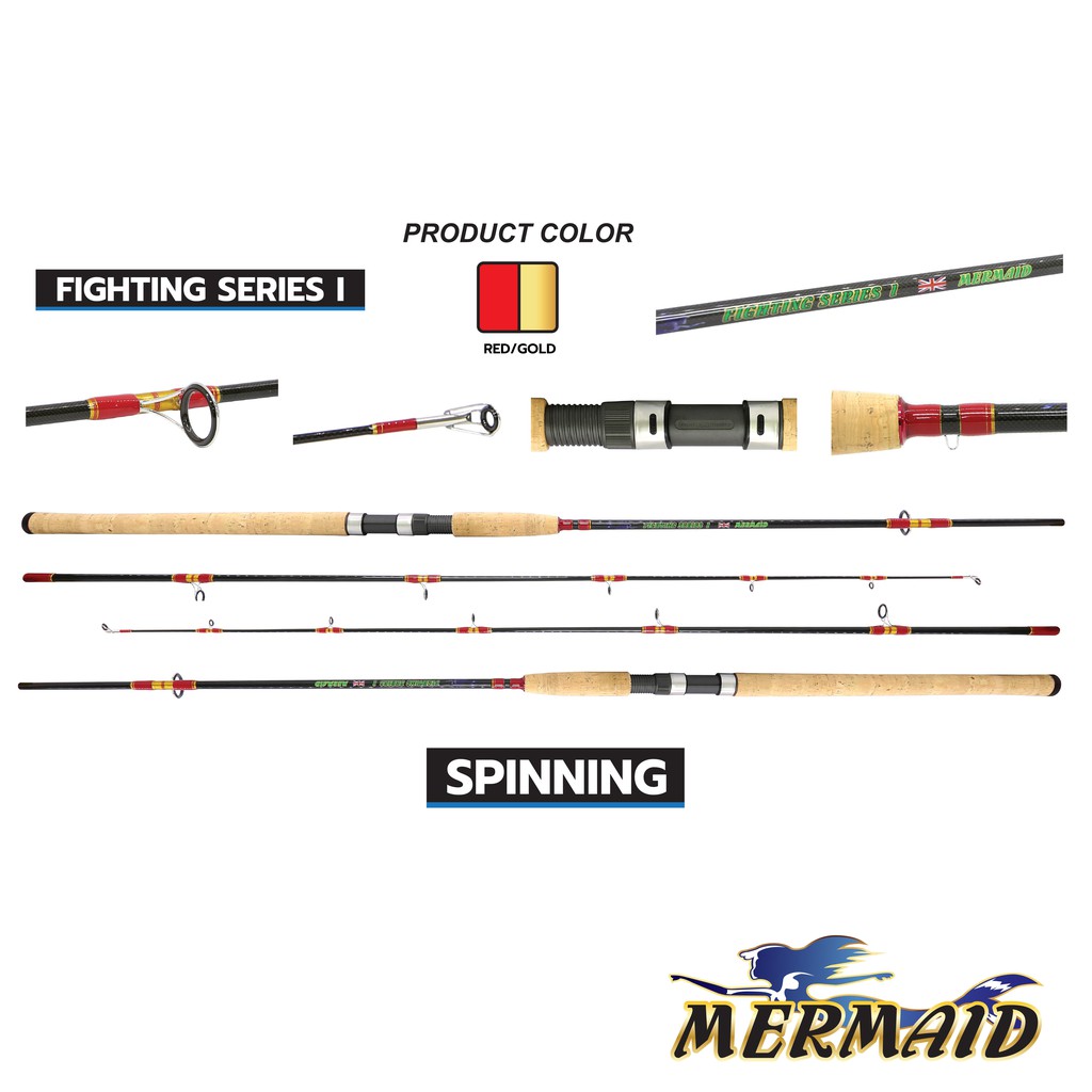 คันหน้าดิน MERMAID FIGHTING SERIES 1 คัน 2 ท่อน คัน Spinning | Shopee ...