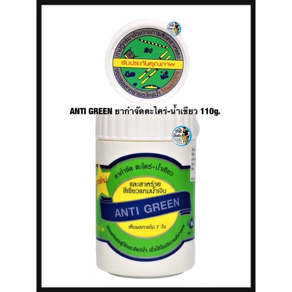 ANTI GREEN ยากำจัดตะไคร่-น้ำเขียว 110g. | Shopee Thailand