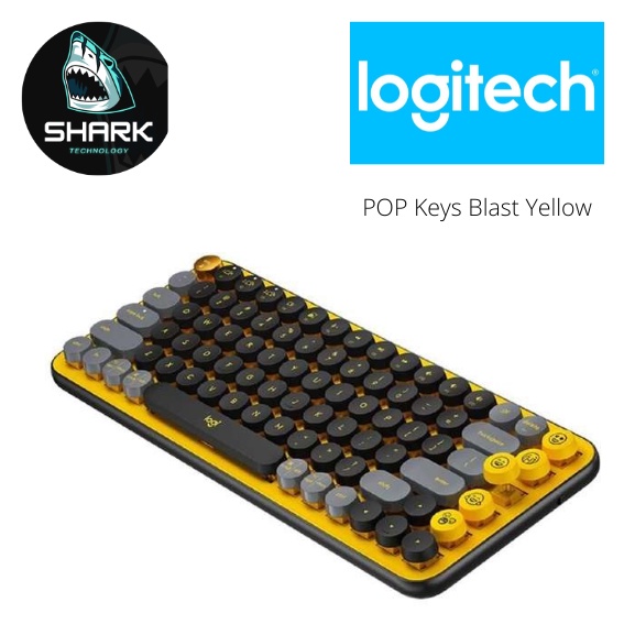 Logitech Bluetooth Keyboard POP Keys Blast Yellow (TH/EN) | Shopee Thailand