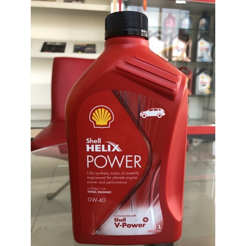 Shell น้ำมันเครื่องสังเคราะห์แท้ Helix Power ดีเซล 0W-40 1L | Shopee ...