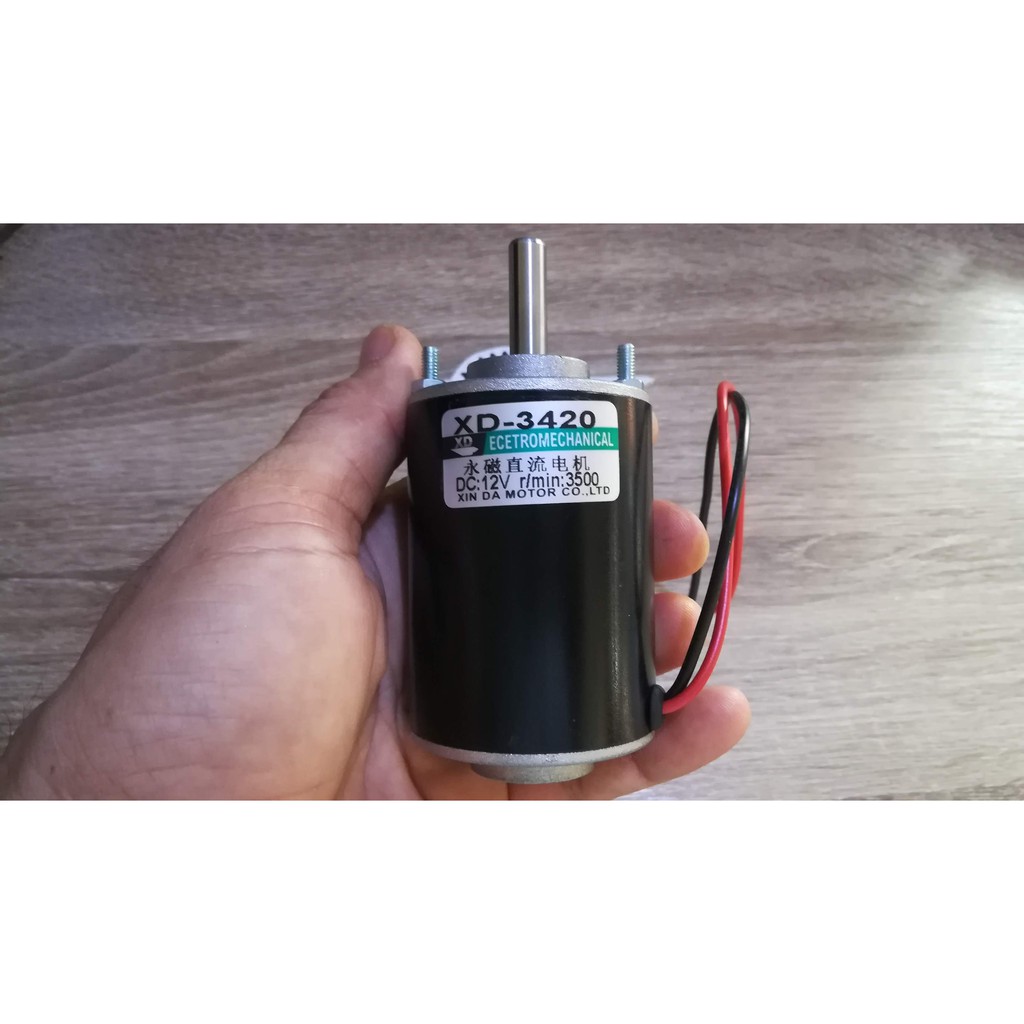 มอเตอร์ DC ความเร็วสูง XD-3420 มี 2 แบบ 12V และ 24V High Speed Electric ...
