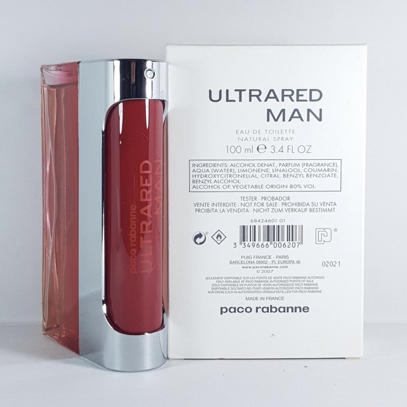 Paco Rabanne Ultrared Man EDT 100ml Tester #pacorabanne | Shopee Thailand