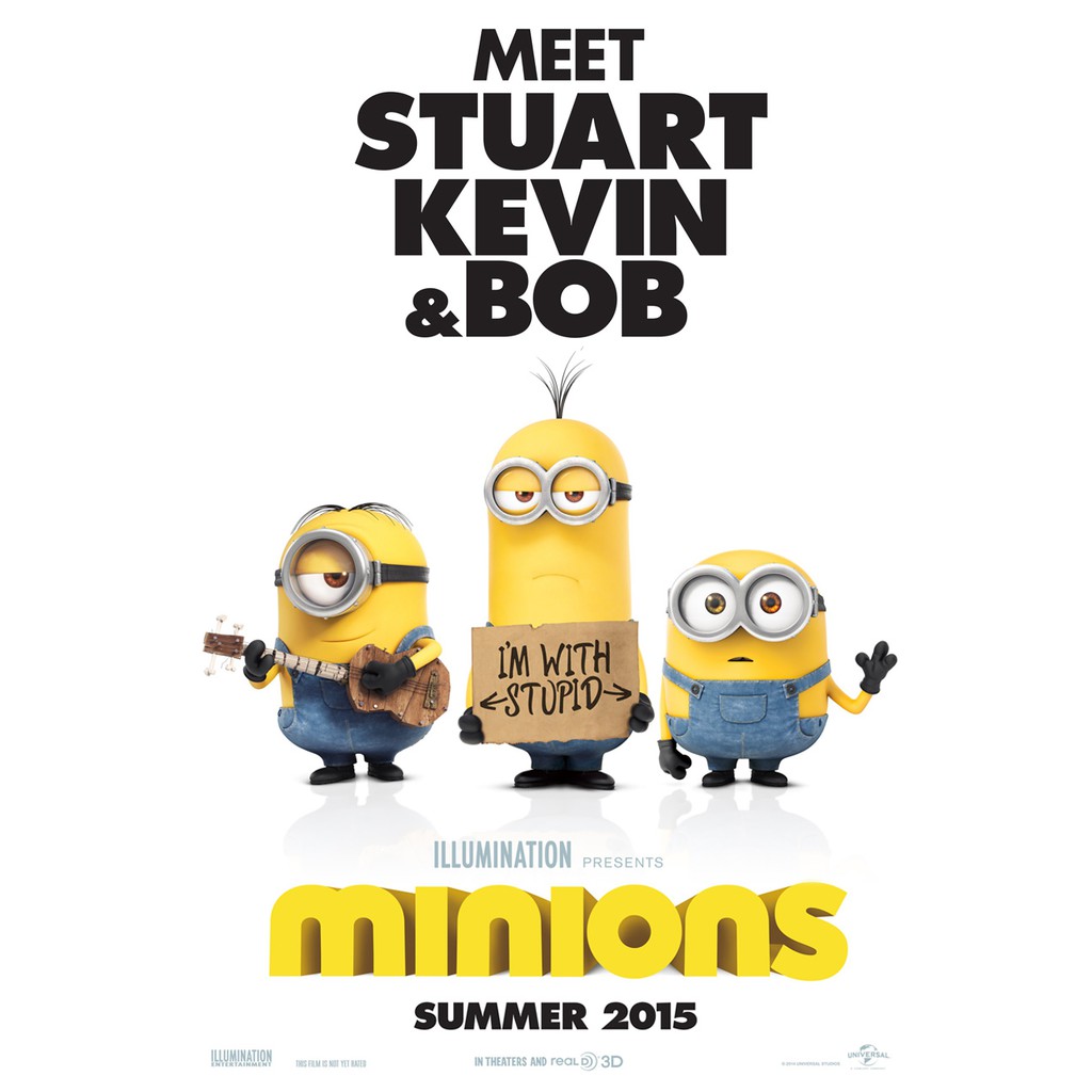โปสเตอร์ หนัง การ์ตูน มินเนียน Minions (2011) POSTER 24”x35” Inch 3D ...