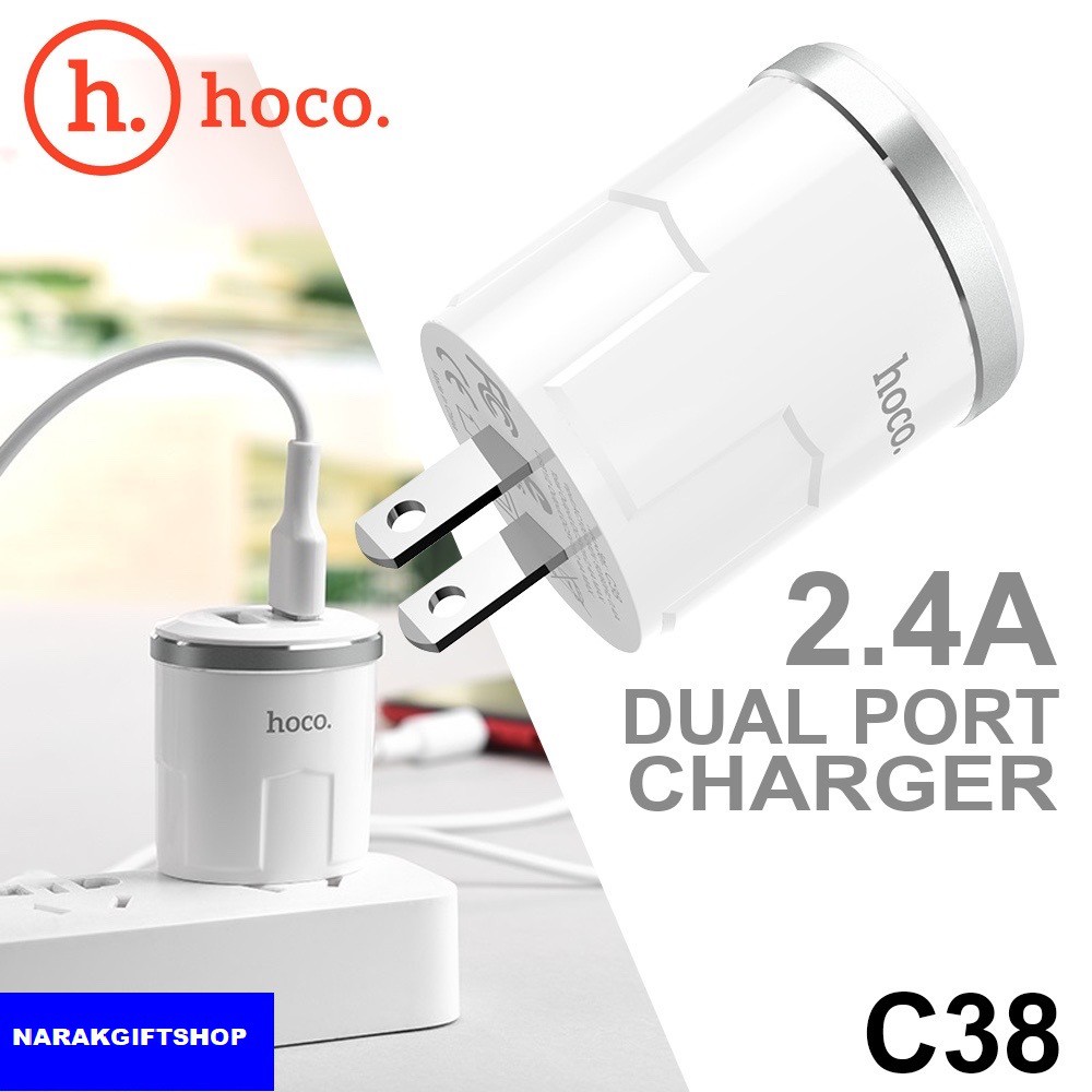 ที่ชาร์จ Hoco C38 (2.4A) สำหรับชาร์จมือถือ Smartphone / Tablet ...