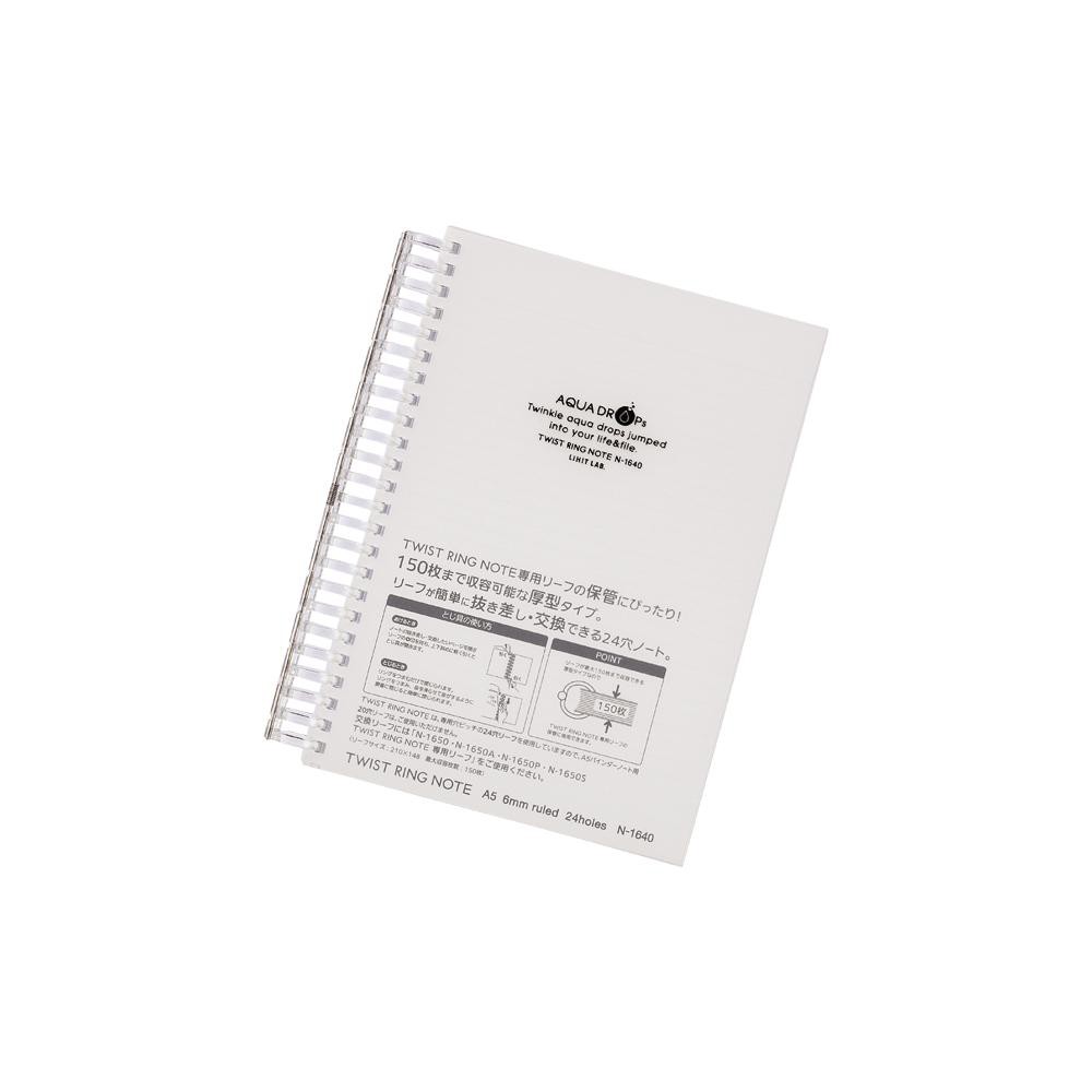 สมุดโน๊ตเปลี่ยนไส้ได้ A5 ไซส์ L (LIHIT Twist Ring Note A5 100 Sheets ...
