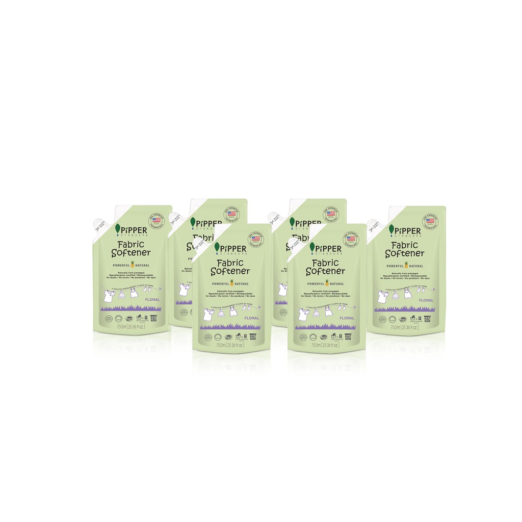 Pipper Standard ผลิตภัณฑ์ปรับผ้านุ่ม-กลิ่น-Floral- ขนาด 750 มล. 6 ถุง ...