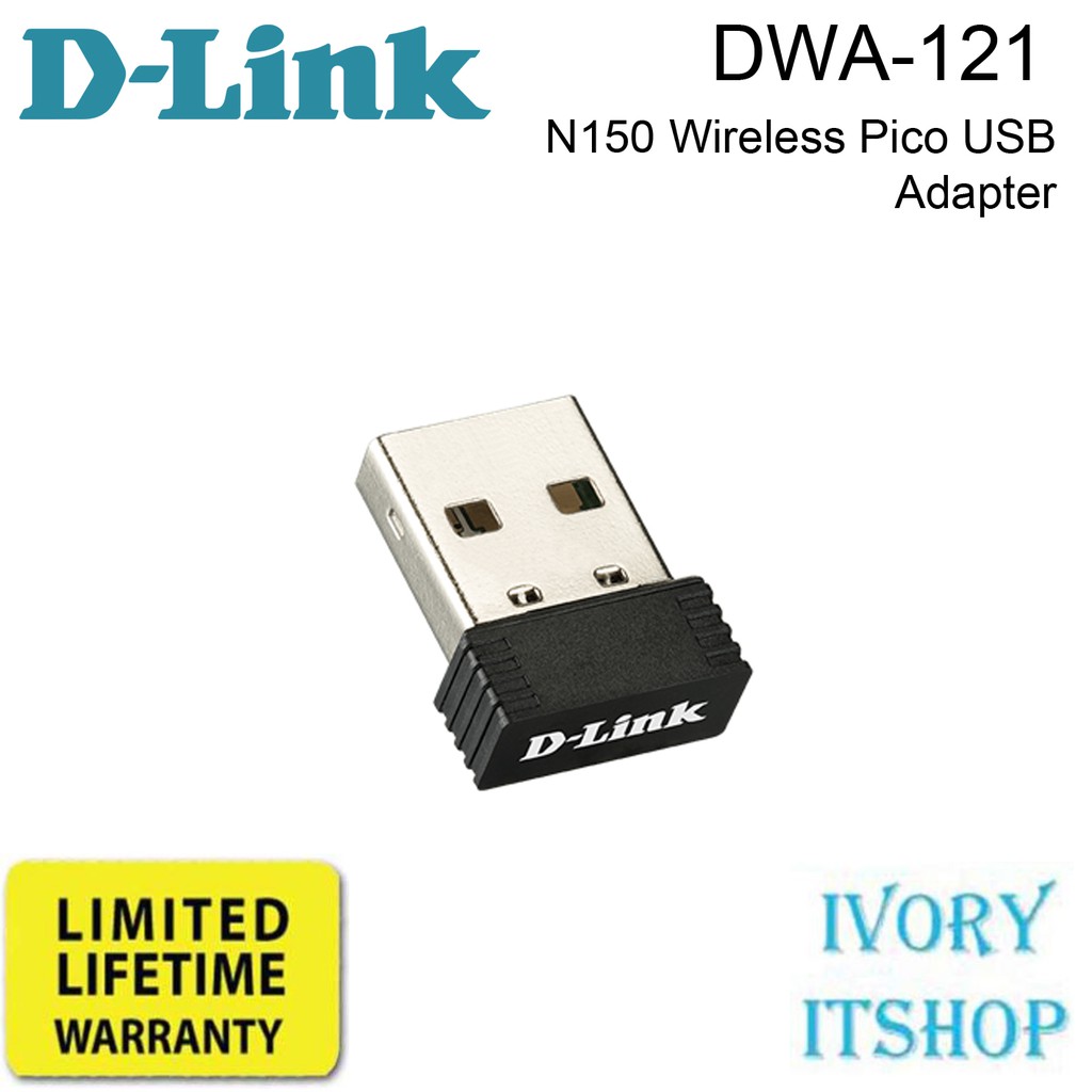D-Link DWA-121 N150 Wireless Pico USB Adapter /ivoryitshop | Shopee ...