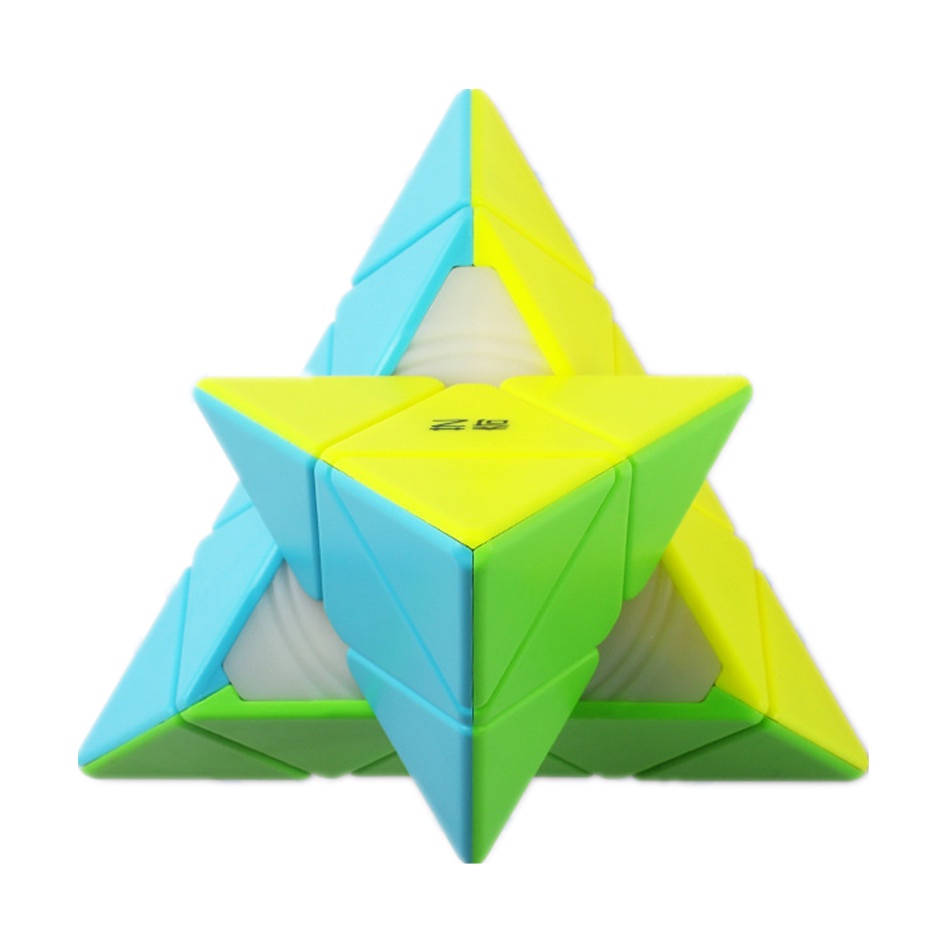 Qiyi Qiming S2 Pyraminx 3x3 Stickerless Speed Cube พีระมิด Cube สําหรับ ...