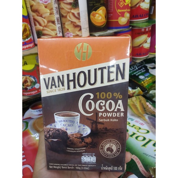 Van Houten Cocoa Powder แวนฮูตันผงโกโก้ 100%ขนาด 100g | Shopee Thailand