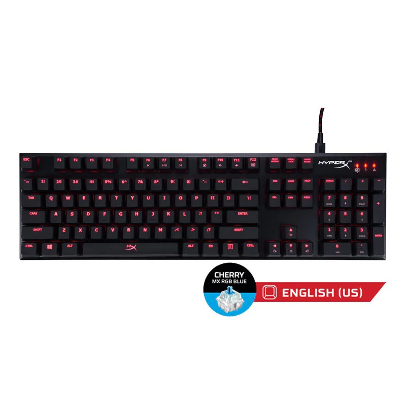 HyperX Alloy FPS Mechanical Gaming Keyboard,MX Blue-NA Key ( HX-KB1BL1 ...