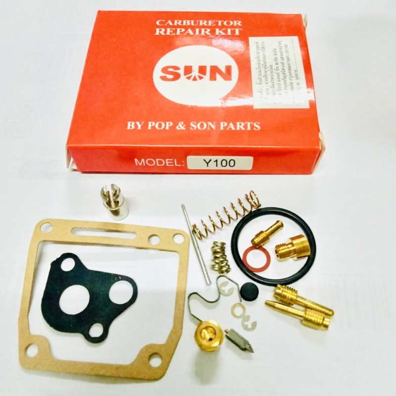 SUN. (อย่างดี) ชุดซ่อมคาร์บู , ชุดซ่อมคาบู วาย100 , Y100 (1ชุด ...