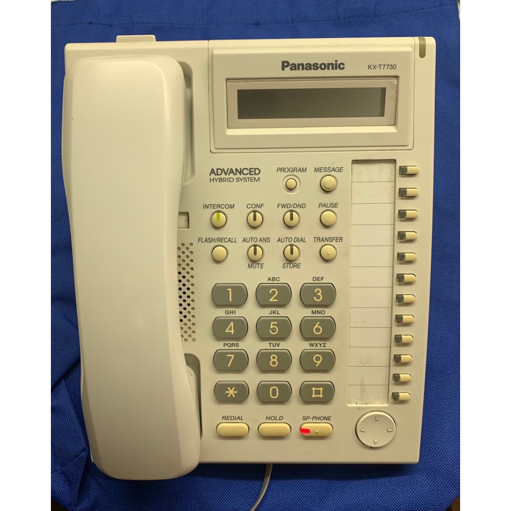 Panasonic โทรศัพท์แบบอนาล็อคคีย์ KX-T7730 (เครืองแม้ใช้กับตู้สาขา ...