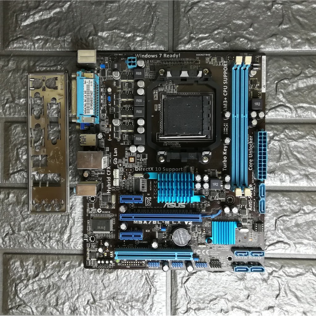 ⚡️เมนบอร์ด ASUS M5A78L-M LX V2 Socket AM3+ (มีฝาหลัง) ฟรีSpeakerเมน ...