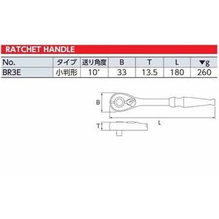กร๊อกแกร๊ก KTC BR3E ขนาด 3 หุล | Shopee Thailand