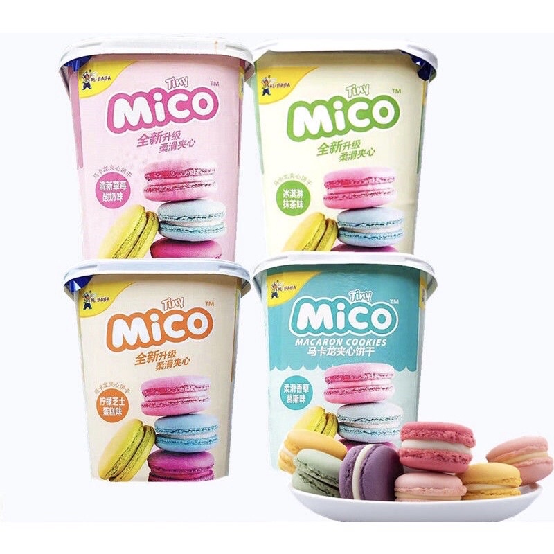 Mico Tiny Macaroon cookies มินิ มาการอง บิตกิต คุกกี้สอดไส้ | Shopee Thailand