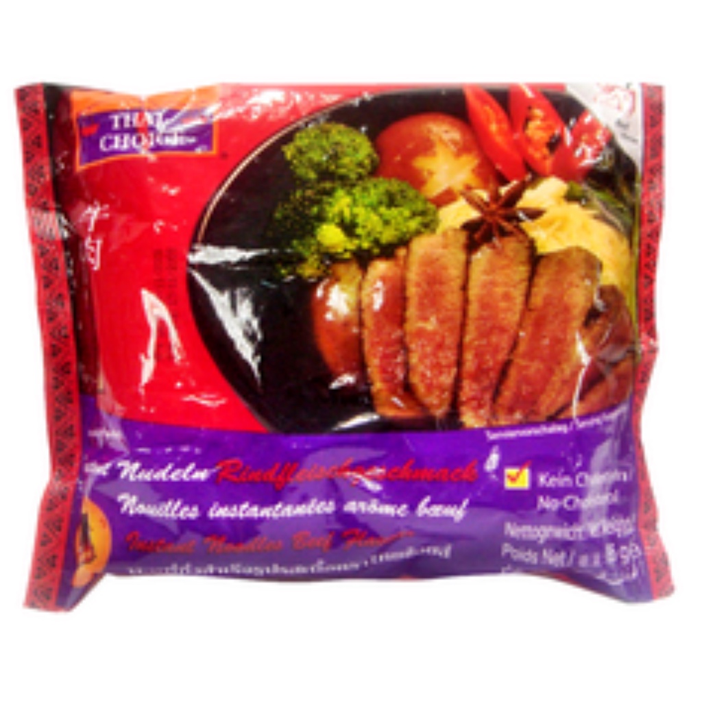 THAI-CHOICE บะหมี่กึ่งสำเร็จรูป รสเนื้อ Instant Bag Noodles Beef ...