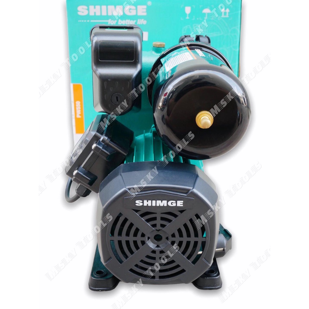 ปั๊มน้ำอัตโนมัติ shimge รุ่น pw550 กำลังมอเตอร์สุดแรง 550 วัตต์ 0.75 ...