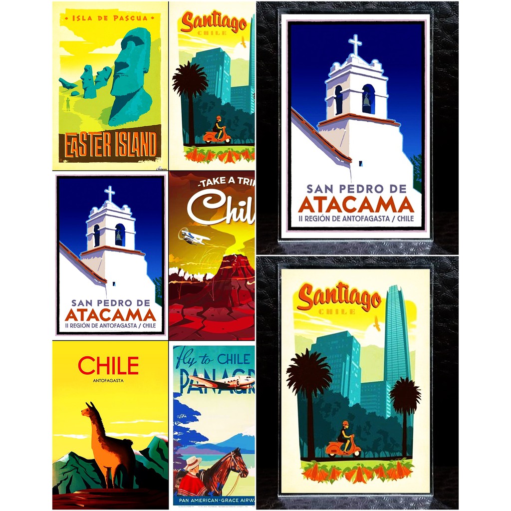 แม่เหล็กติดตู้เย็น อะครีลิค ชิลี 2×3 นิ้ว ของฝาก ของที่ระลึก Souvenir ...