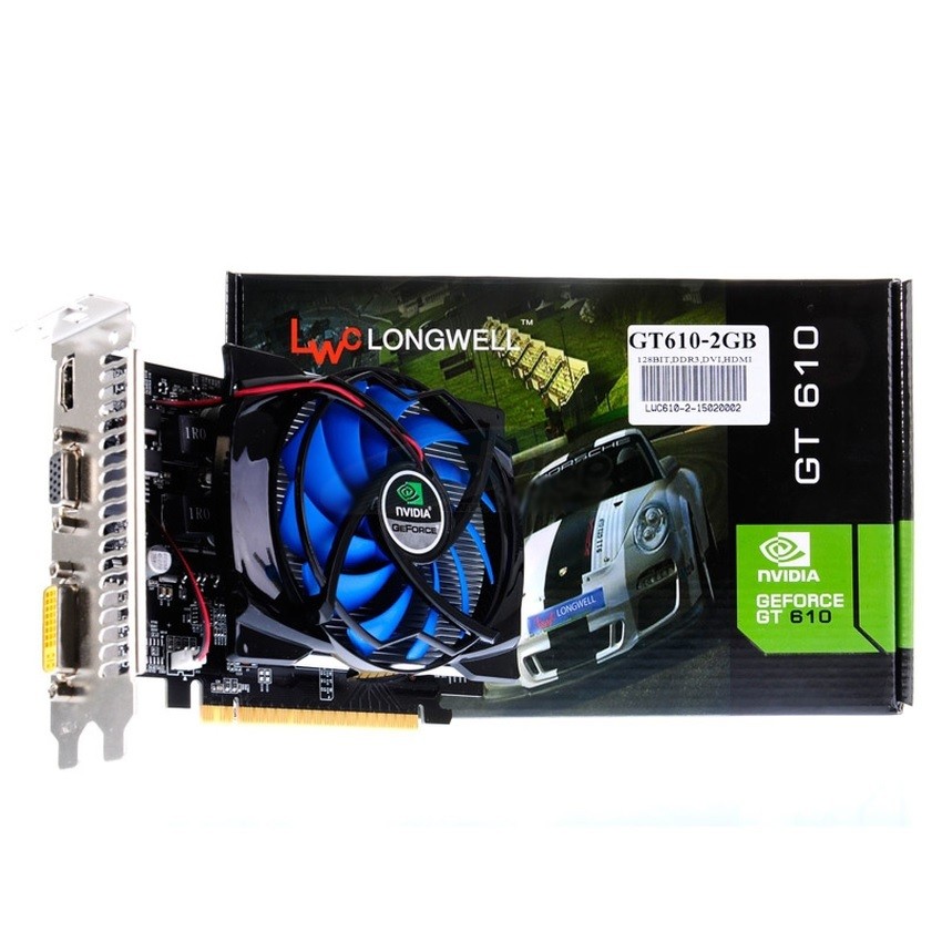 LongWell Graphic Card NVIDIA 600 Series PCIe GT610 2GB DDR3 | Shopee ...