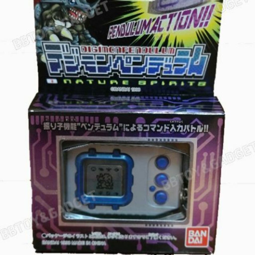Digimon Pendulum Ver. 1 Silver/Blue Nature Spirits Bandai Japan 1998 ...