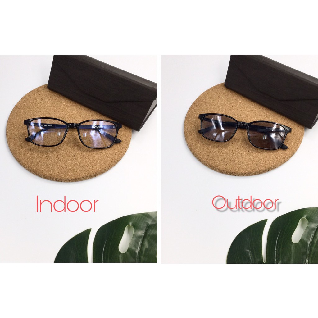 แว่นตากรองแสงสีฟ้า บลูบล็อกออโต้ เลนส์เปลี่ยนสี กรองแสง ทรงเหลียม รุ่น ...