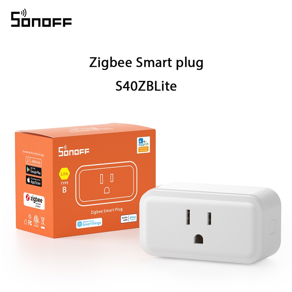 Sonoff S40ZBLite Zigbee Smart Plug 15A ปลั๊ก iPlug ปลั๊ก US ฟังก์ชั่นตั้งเวลา APP รีโมทคอนโทรล ...