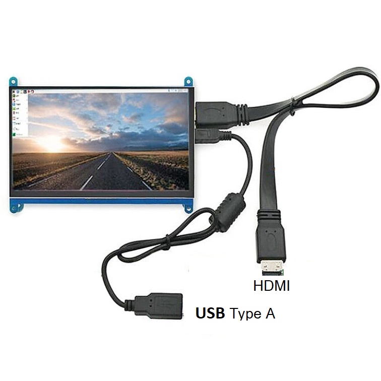 Touch Screen LCD 7 INCH HDMI and USB-D จอแสดงผลสำหรับ HDMI ไฟเลี้ยงด้วย ...