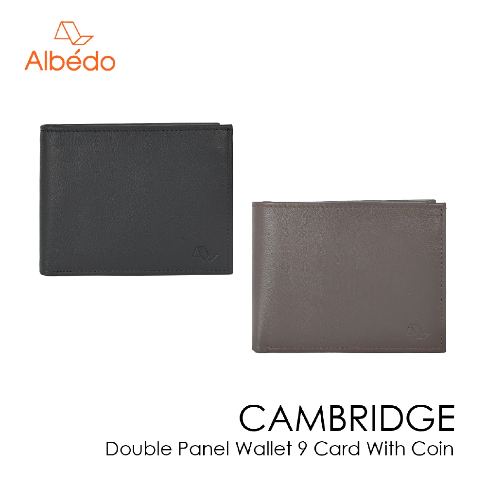 [Albedo] CAMBRIDGE DOUBLE PANEL WALLET 9 CARD WITH COIN กระเป๋าสตางค์ ...