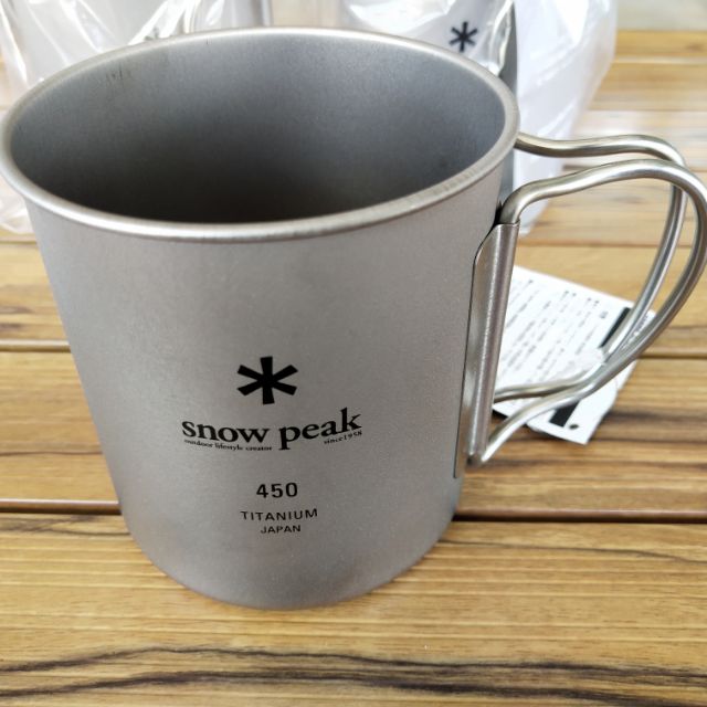 Snow Peak Titanium Single Cup 450 ml / 300 ml snowpeak แก้ว snow peak mug MG-143 MG-142 | Shopee ...