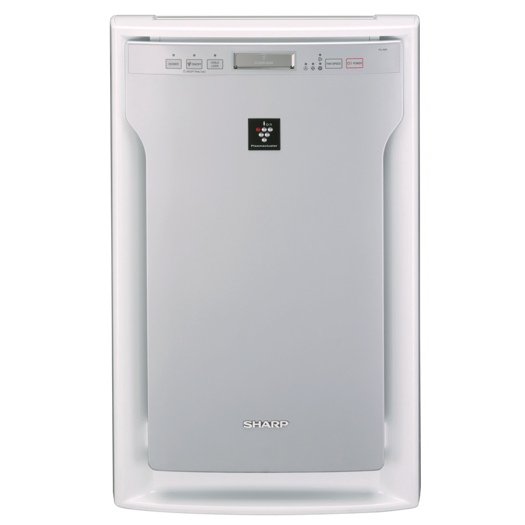 SHARP Air Purifier เครื่องฟอกอากาศ พลาสม่าคลัสเตอร์ รุ่น FU-A80TA-W ...