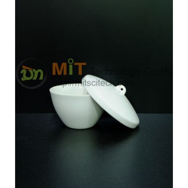 522.303 Crucible Porcelain w/Lid 30ML 50ML 100ML 150ML 250ML 1150C (GLASSCO) เบ้าเคลือบและฝา ...
