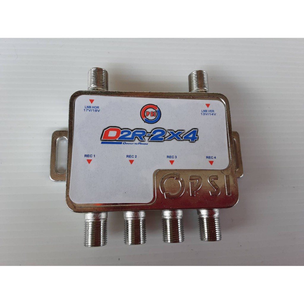 PSI ตัวแยกสัญญาณดาวเทียม 2x4 เข้า 2 ออก 4 รุ่น D2R-2x4 multi switch psi ...
