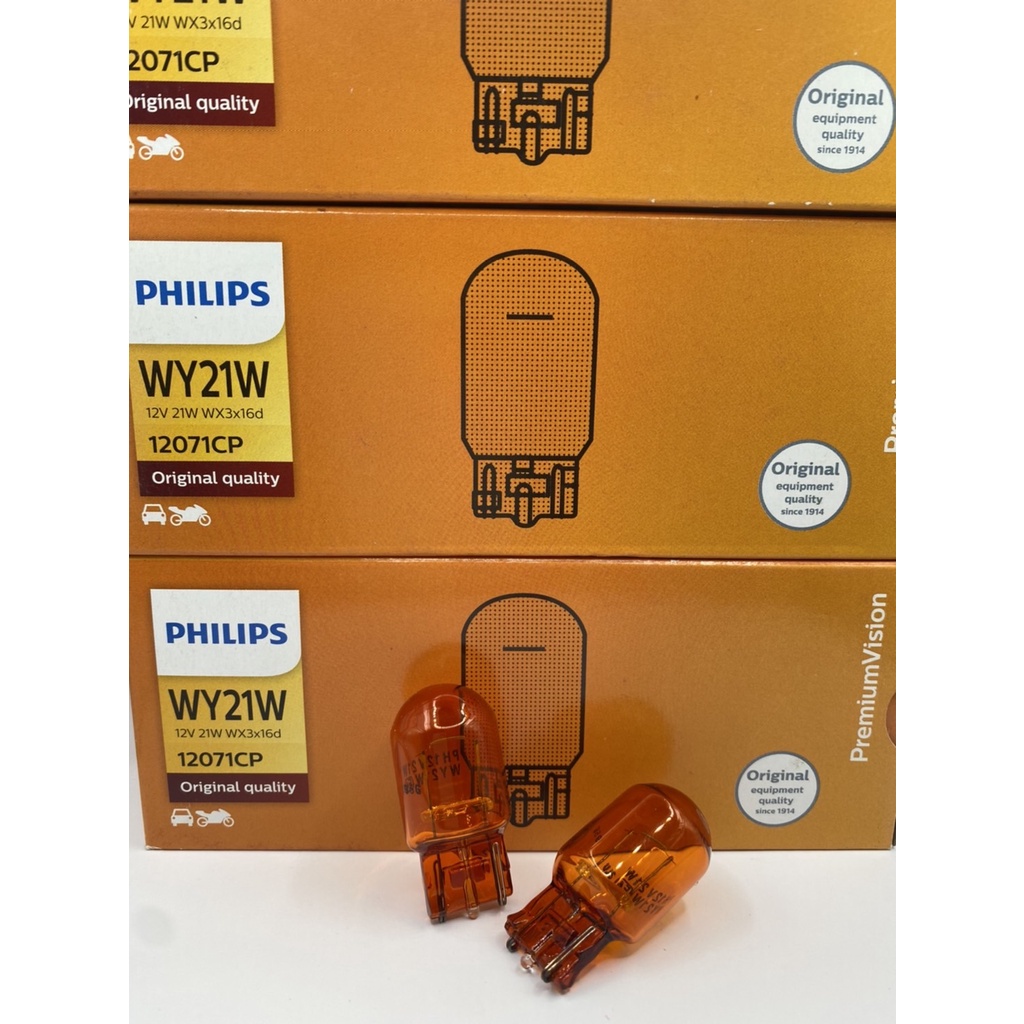 หลอดเสียบไฟเลี้ยวหัวโต 1ไส้ WY21W 12V (T20 สีส้ม) | Shopee Thailand