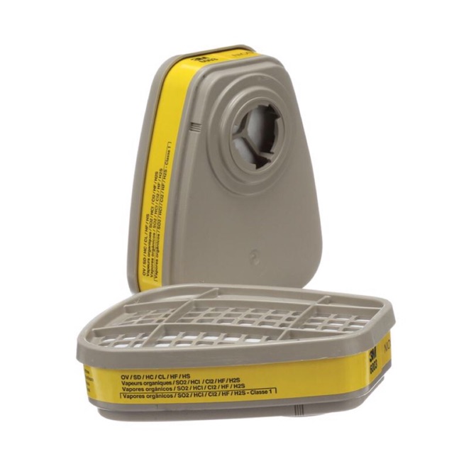 3M 6003 ตลับกรองป้องกันไอระเหย ตัวทำละลาย ไอกรด 3M Organic Vapor & Acid ...