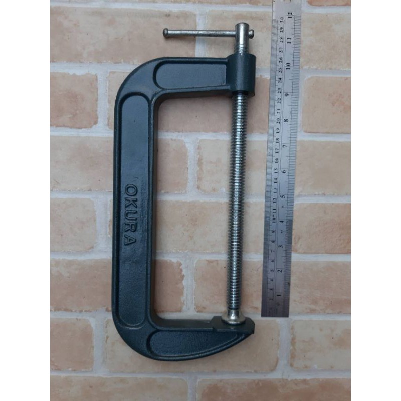 Okura ปากกาจับชิ้นงาน ตัวซี ซีแคลมป์ 8 นิ้ว C Clamp | Shopee Thailand
