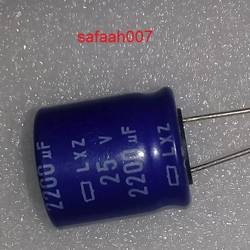 2200uf Capacitor 25V คาปาซิเตอร์ ญี่ปุ่น NCC รุ่น LXZ ชนิด low impedance ขนาด 18x20 mm | Shopee ...