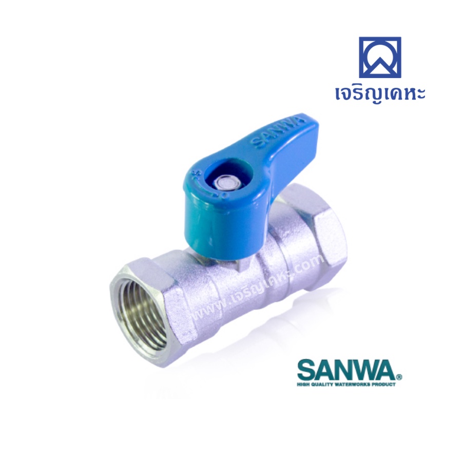มินิบอลวาล์ว ซันวา 1/2 นิ้ว เกลียวใน 2 ข้าง (มม.) SANWA Mini Ball Valve (FF.) 1/2 inch | Shopee ...