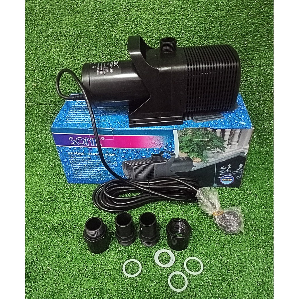 ปั้มน้ำยอดนิยม ราคาถูก SONIC SP-612 ปั๊มดูดน้ำ ปั้มน้ำบ่อปลา ปั๊มน้ำพุ ...