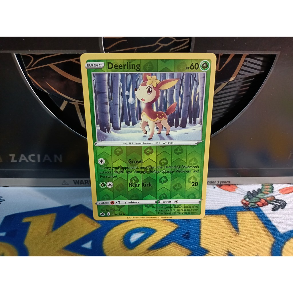 Pokemon Card "Deerling Reverse 011/198" ENG Chilling Reign | Shopee ...