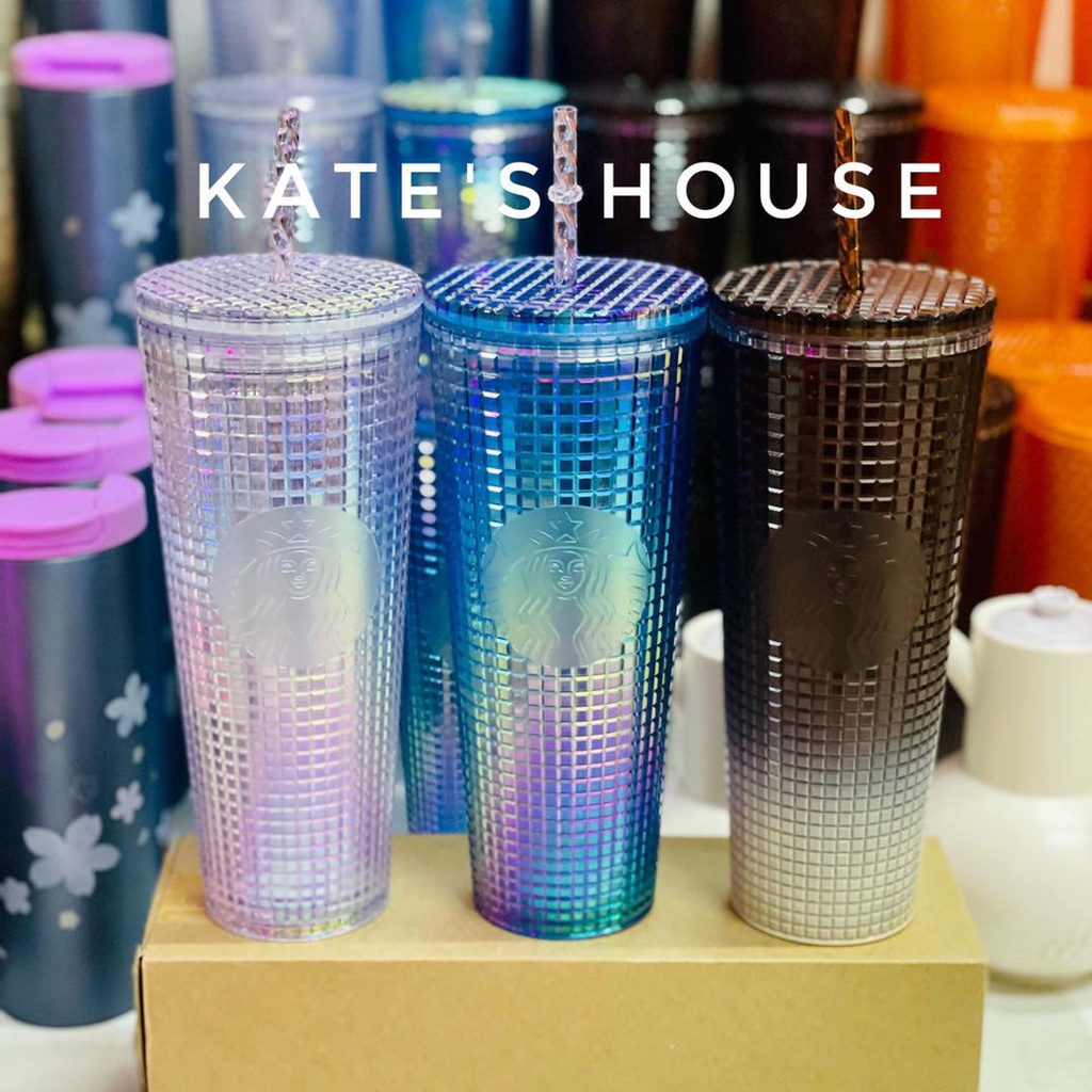 Coldcup Grid Starbucks 2022 แก้วพลาสติก 2 ชั้น ความจุ 710ml รุ่นล่าสุดในเอเชีย 24oz | Shopee ...