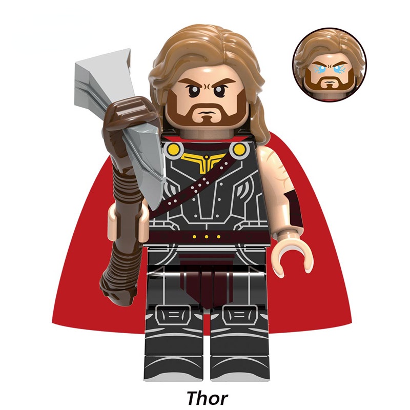 ของเล่นบล็อกตัวต่อ รูปภาพยนตร์ Marvel Thor Love and Thunder ขนาดเล็ก ...