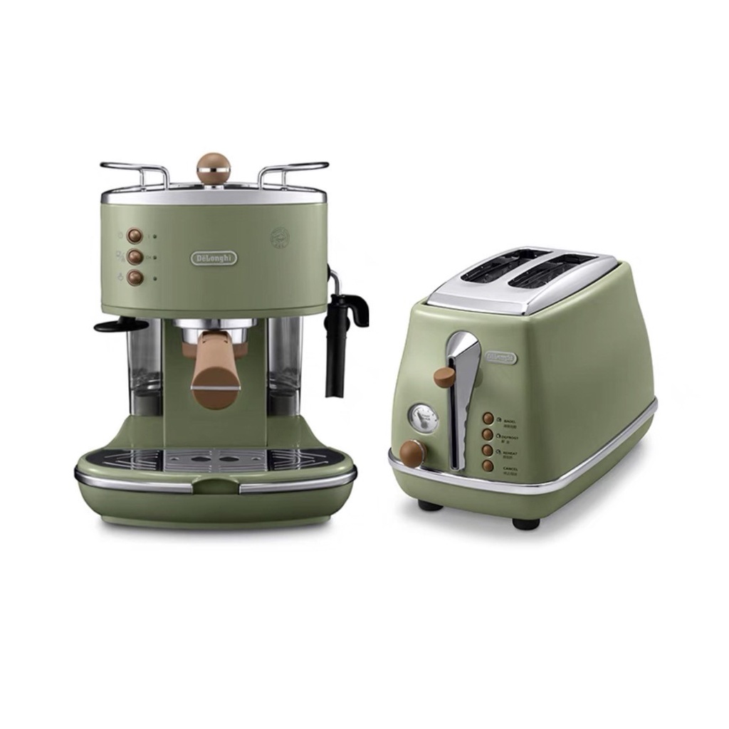 Delonghi ECO310 Semi-Automatic Coffee Machine Retro Italian เครื่องชง ...