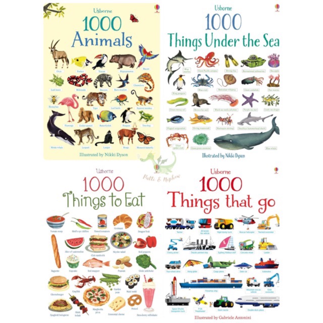 Usborne 1000 Things หนังสือ Boardbook สอนศัพท์สำหรับเด็ก | Shopee Thailand