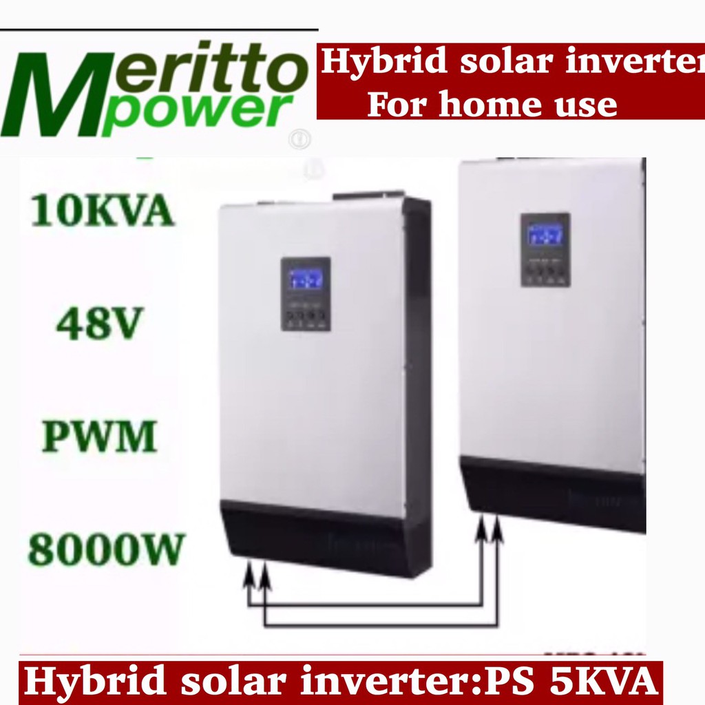 10KVA Hybrid solar inverter 48V 50A PWM 230VAC 8000W | Shopee Thailand