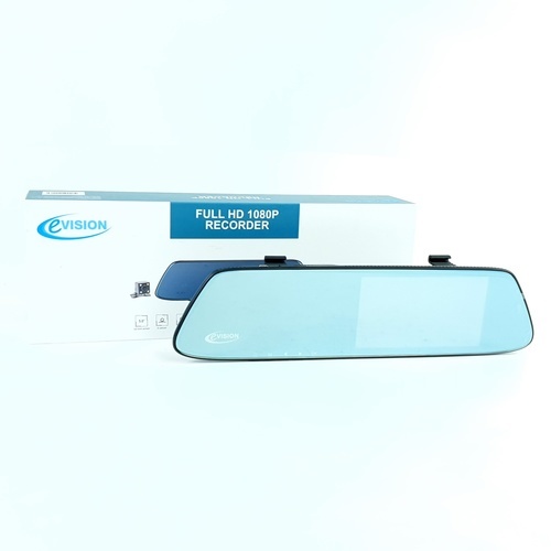 G EVISION กล้องติดรถยนต์แบบกระจก(กล้องหน้าและหลัง) รุ่น CD-500R (5นิ้ว ...