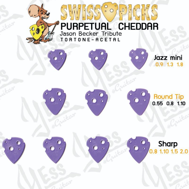 ปิ๊กตัวใหม่ล่า!! SWISS PICKS รุ่น Becker bleu cheese (Jason Becker ...